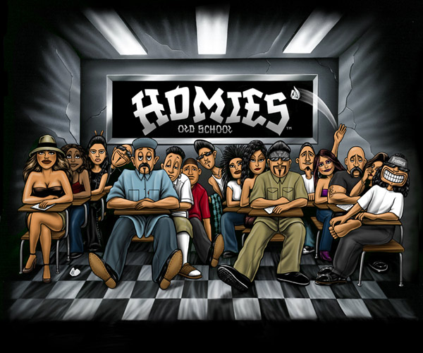 Homies[1].jpg (600×500) | Homies, Chicano, Chicano art